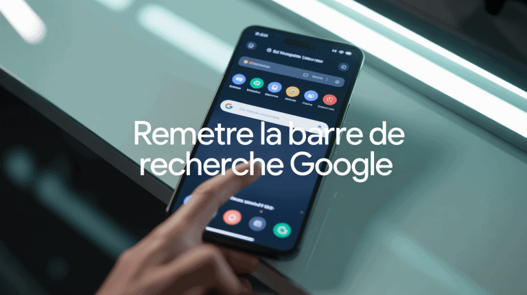 Remettre Facilement La Barre De Recherche Google Sur Votre Portable